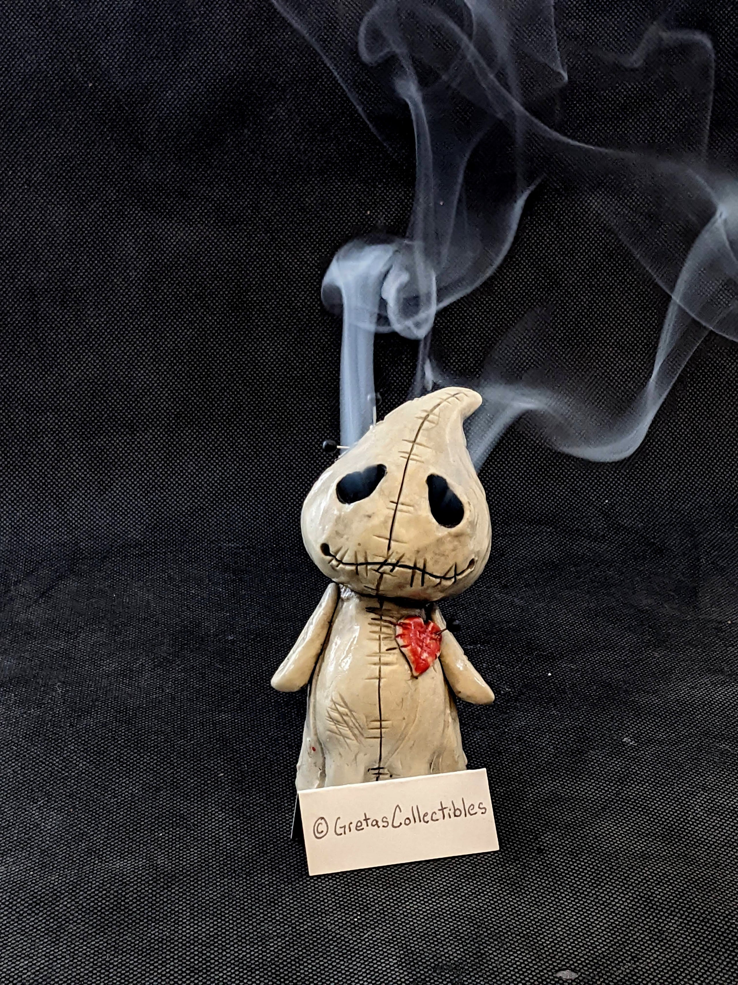 Ghost Voodoo Doll, Sad Eyed Ghost, Incense Burner, Incense Holder ...